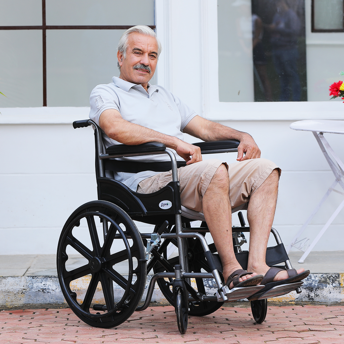 Premium Wheelchair (Black) - Asmofit